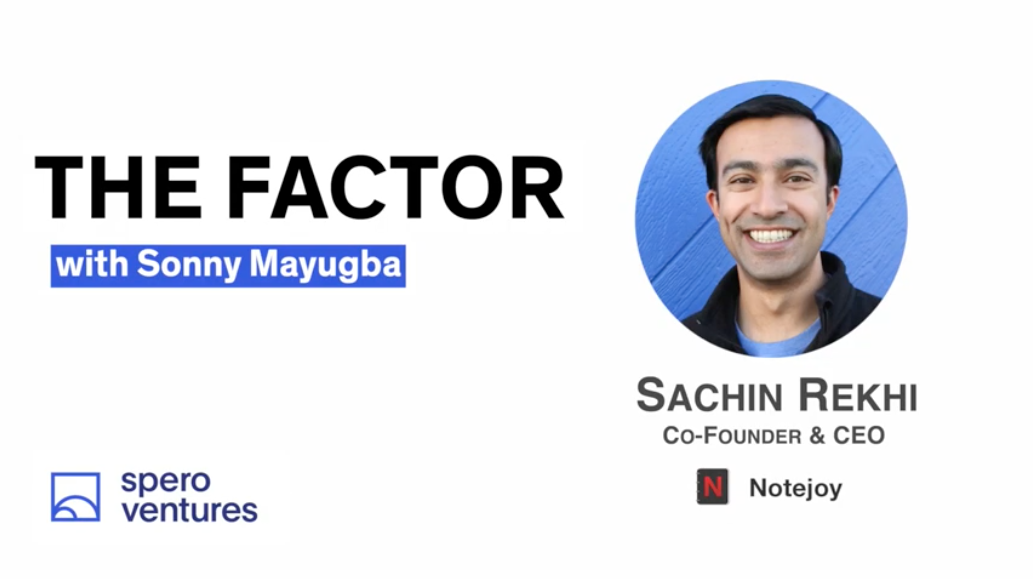 Video: Notejoy on The Factor | Sachin Rekhi